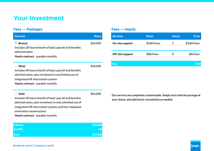 Payroll Proposal Template | Proposify